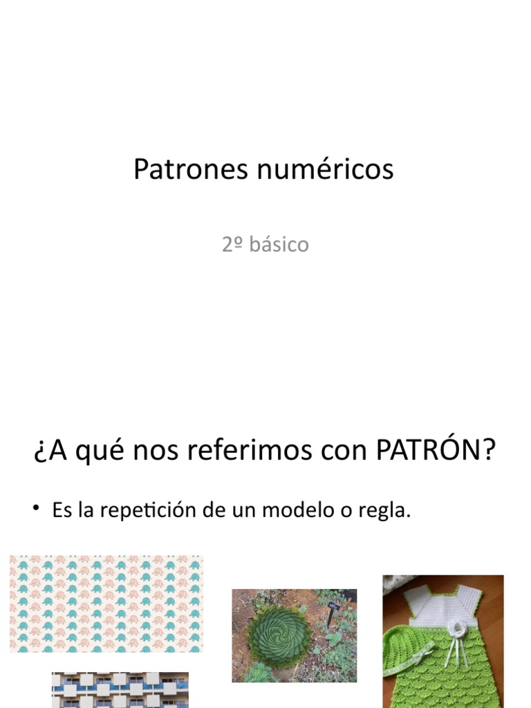 Patrones Numéricos para 2º Básico | PDF | Métodos y materiales de ...