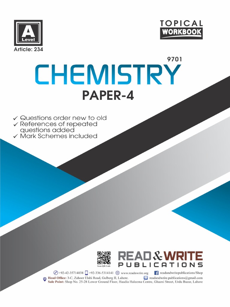 Chemistry A Level Paper 4 Topical Workbo | PDF | Books | Organic Chemistry