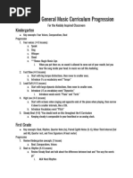 K-5 Music Curriculum | PDF | Singing | Sound
