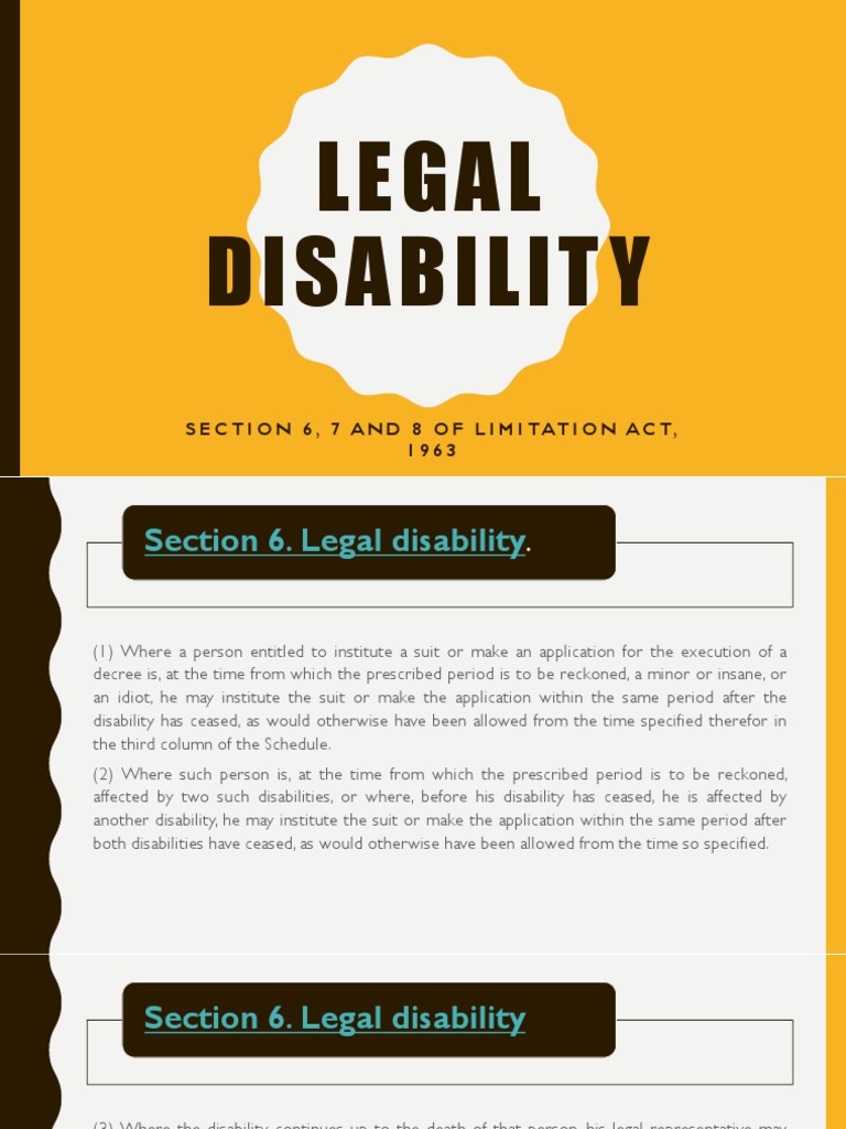Legal Disability | PDF | Common Law | Justice