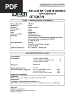 Ficha Tecnica Citrosan | PDF | Ciencias fisicas | Sustancias químicas