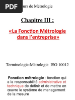 Cours Metrologie Et Qualité | PDF | Instrument de mesure | Écart type