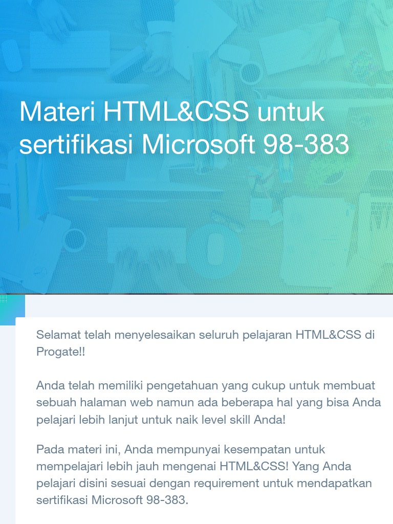 DTS HTML CSS Advanced Material - BHS | PDF