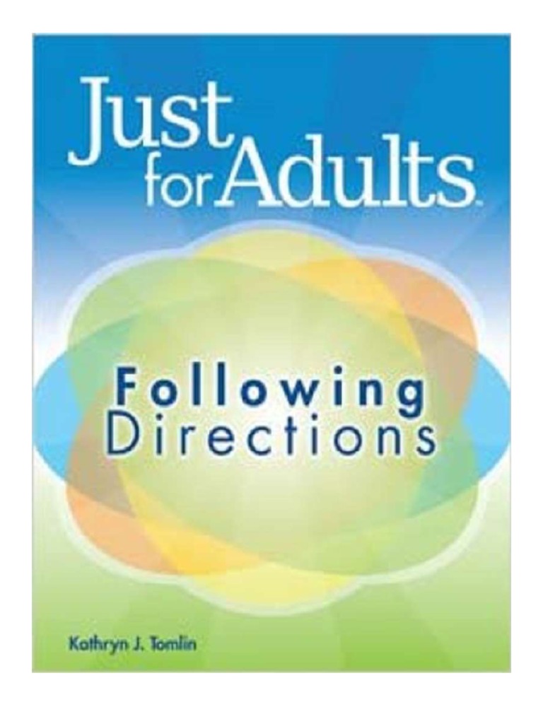 Just For Adults Following Directions | PDF | Reading Comprehension ...