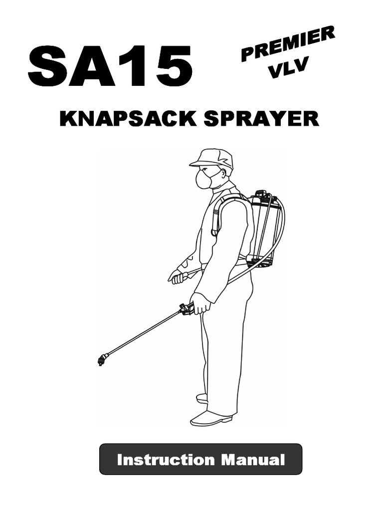Petunjuk Pengguna Knapsack Sa15 | PDF | Valve | Piston