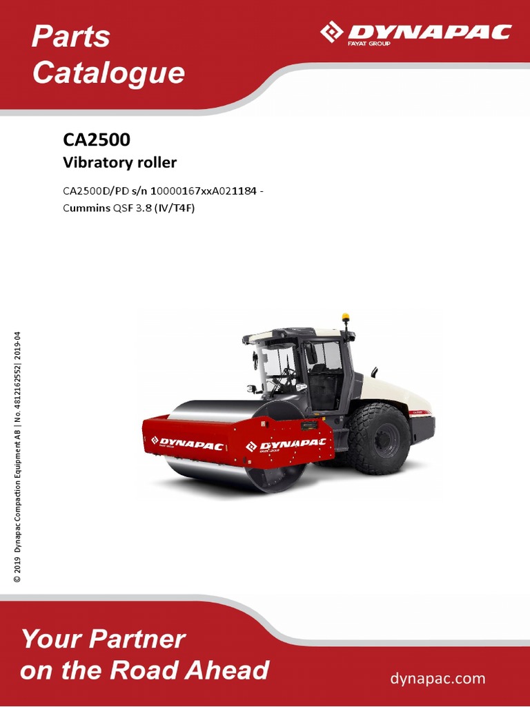Dynapac Ca2500d Parts Manual | PDF | Steering | Pump