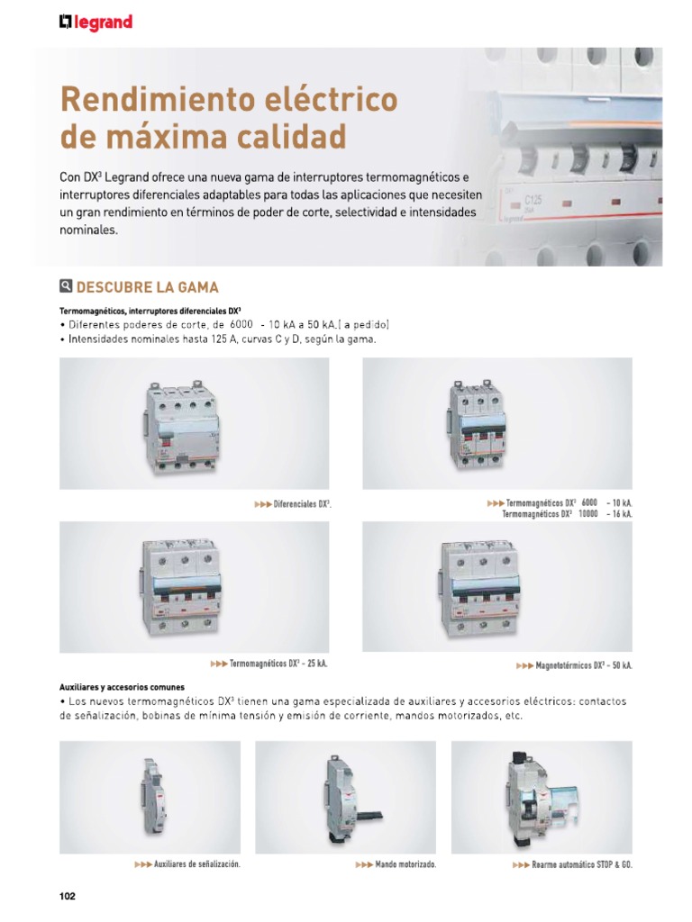 Manual Interruptores Riel Din Legrand | PDF