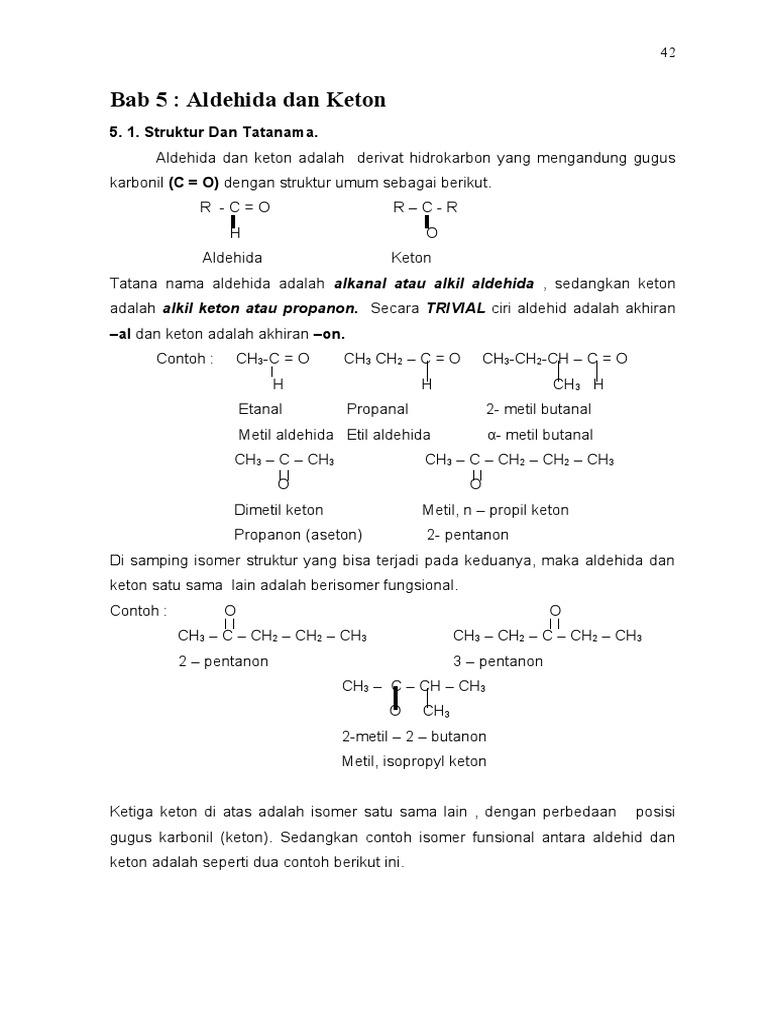 Bab 5. Aldehid Keton | PDF | Sains & Matematika