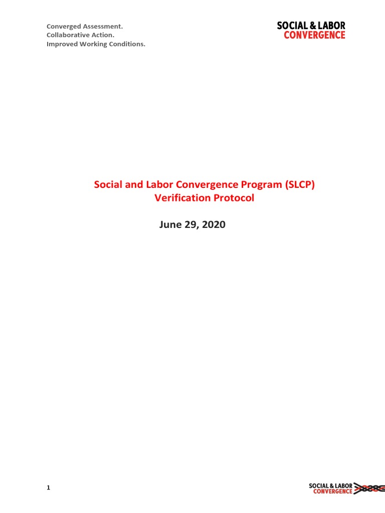 SLCP Verification Protocol | PDF | Verification And Validation | Audit