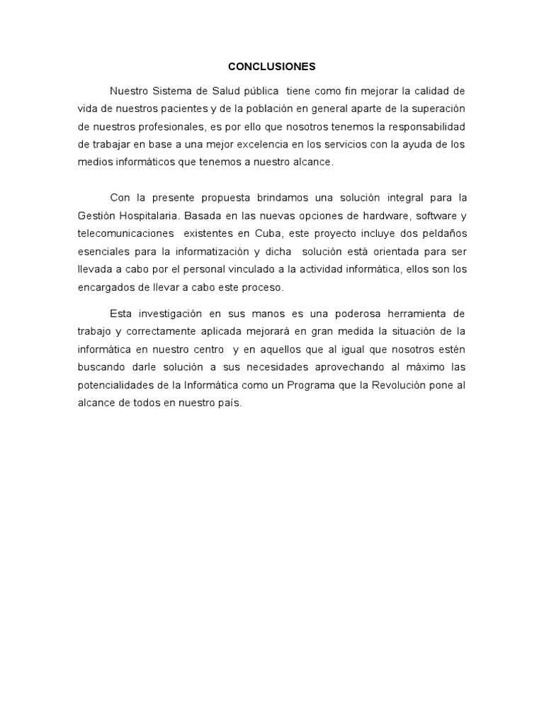 Conclusion Es | PDF | Informática