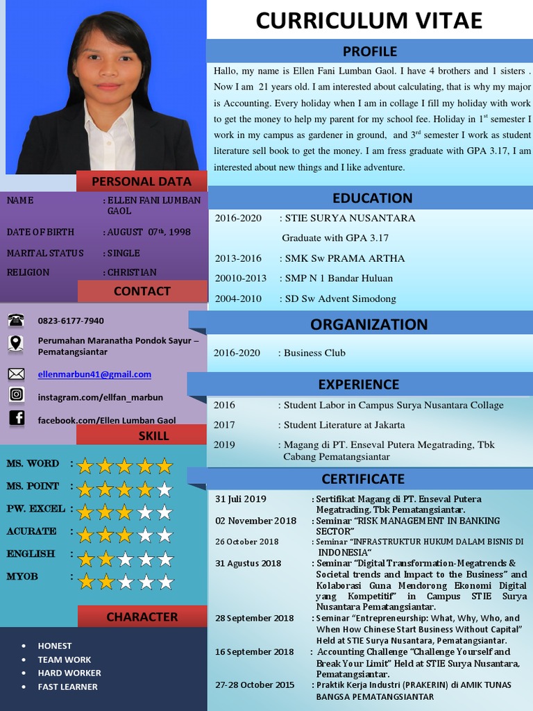 CV ELLEN 1 - PDF | PDF | Economies | Business