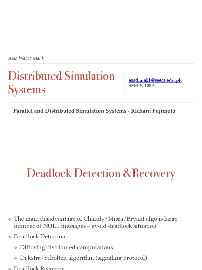 Simulation - Deadlock P-II | PDF | Distributed Computing | Applied Mathematics