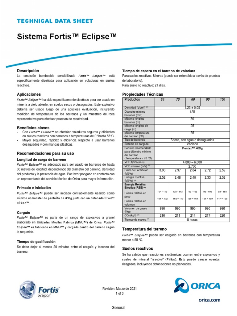 TDS Fortis Eclipse Series - Perú 2021 | PDF | Marca comercial | Naturaleza