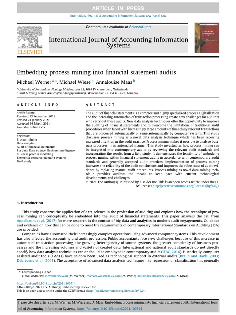 Artikel Internasional (Embedding Process Mining Into Financial ...