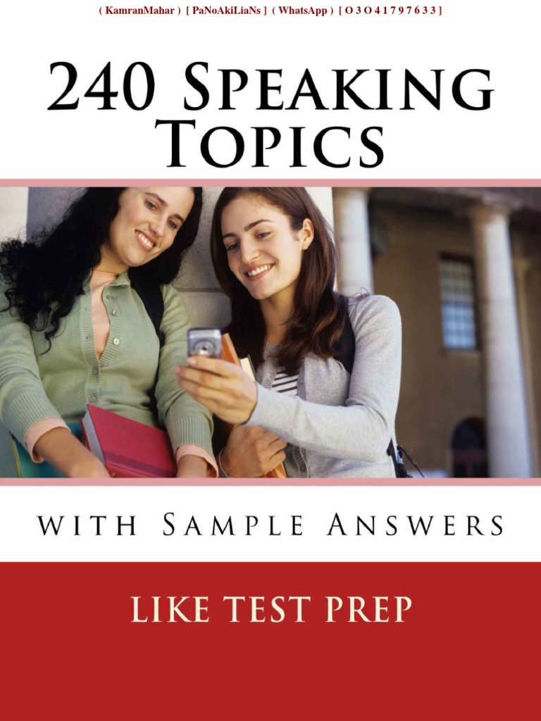 English 240 Speaking Topics.. | PDF | Laughter | Loans