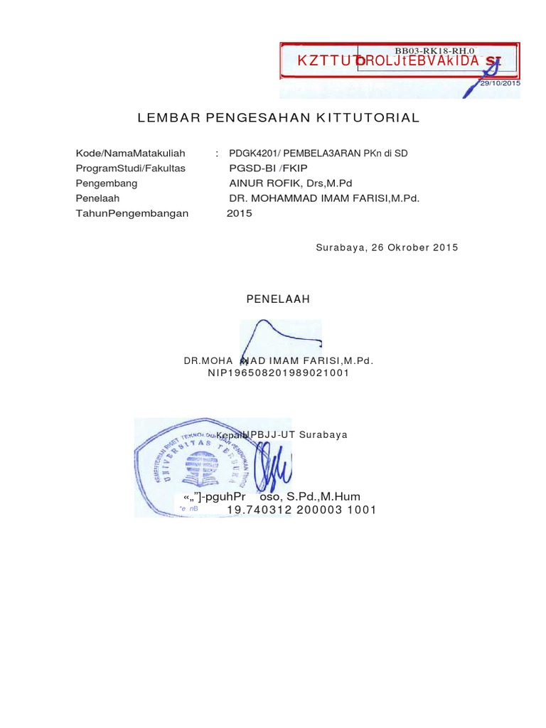 Pdgk4201-Pemb - PKN Di SD | PDF