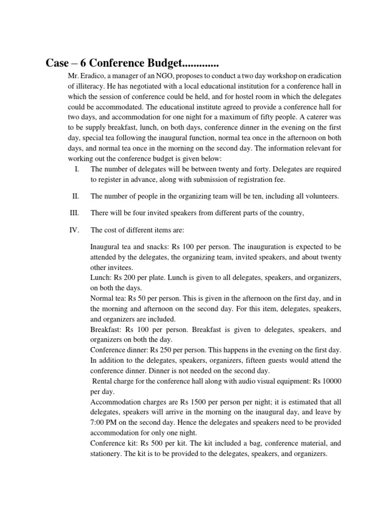 Conference Fee Structure Analysis | PDF | Business