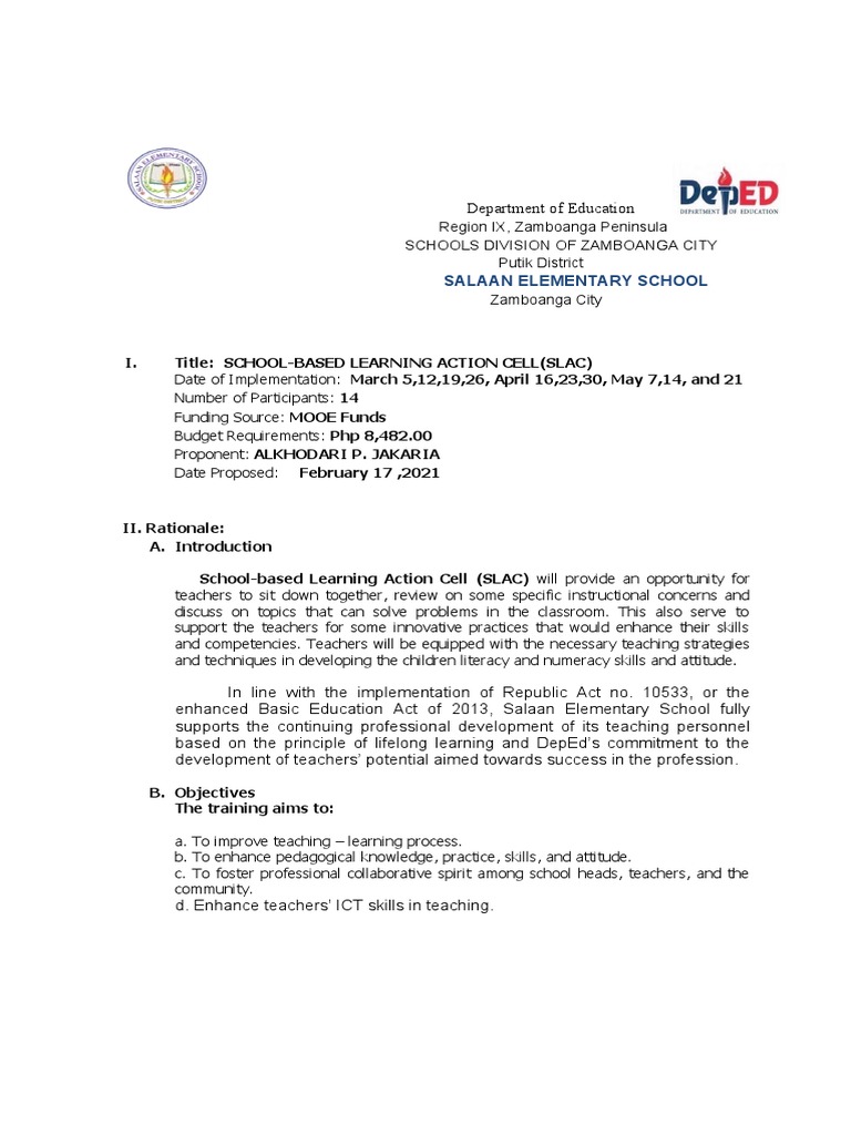 SLAC Training Improves Teaching Skills | PDF | Constructivism ...