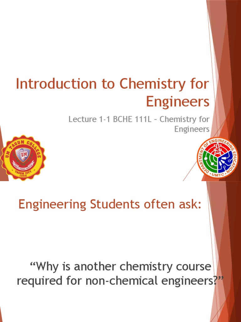 1-1 Introduction To Chemistry For Engineers | PDF | Scientific Method ...