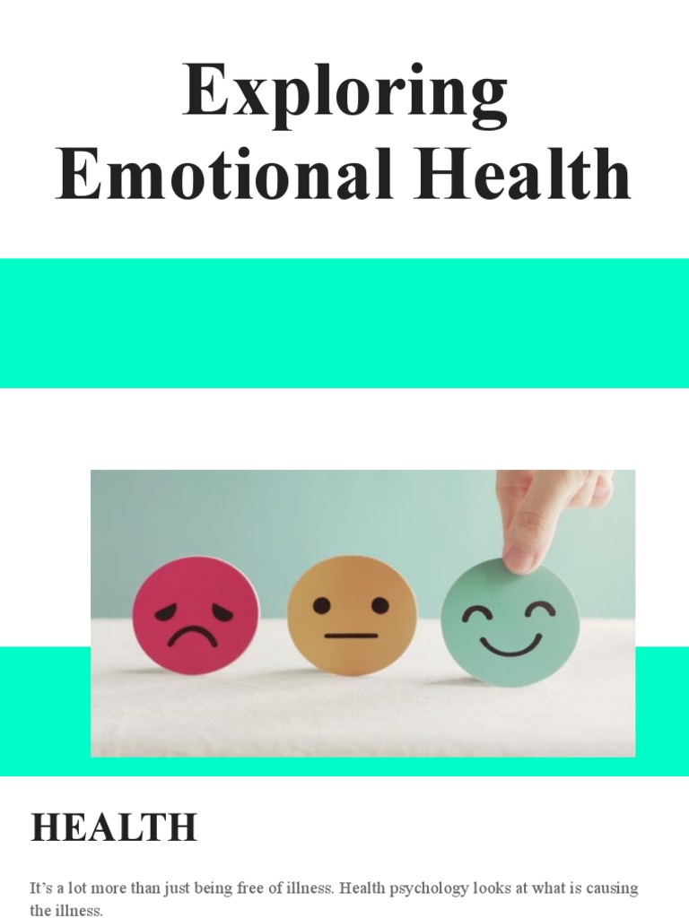 Exploring Emotional Health | PDF