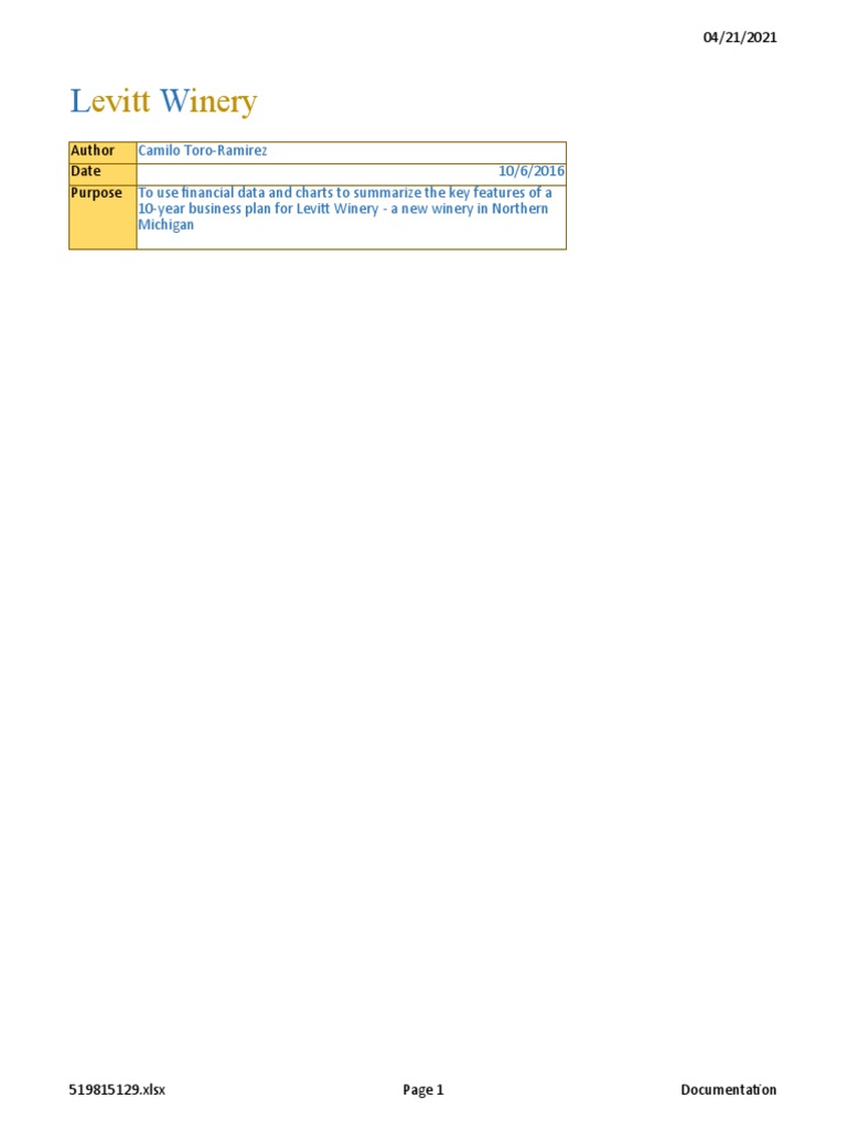 SMS210 Oct 13 Levitt Winery | PDF