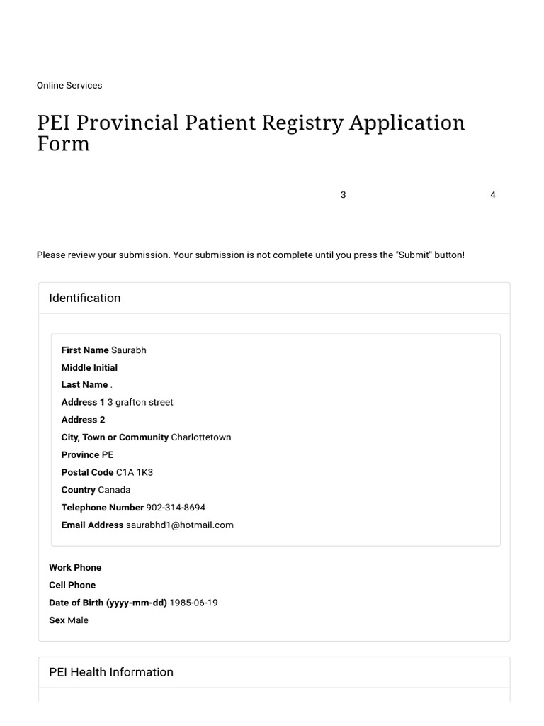 Family Doctor Registration | PDF