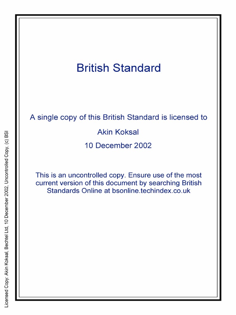 British Standard Mixing Water For Concrete | PDF | Concrete ...