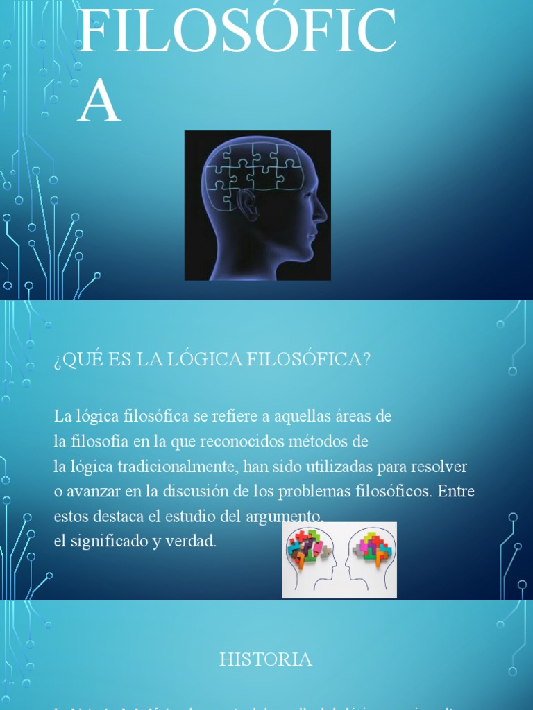 La lógica filosófica: definición, historia, características y tipos | PDF