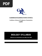 Environmental Science CAPE Syllabus | PDF | Ecology | Energy Development