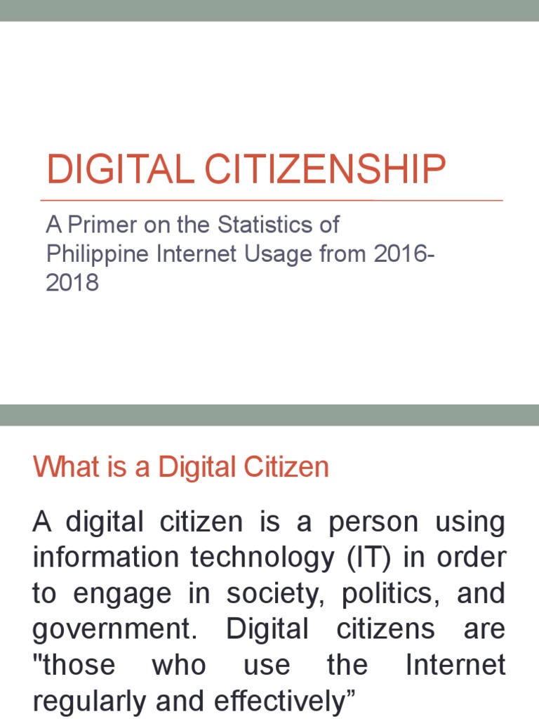 Digital Citizenship: A Primer On The Statistics of Philippine Internet ...