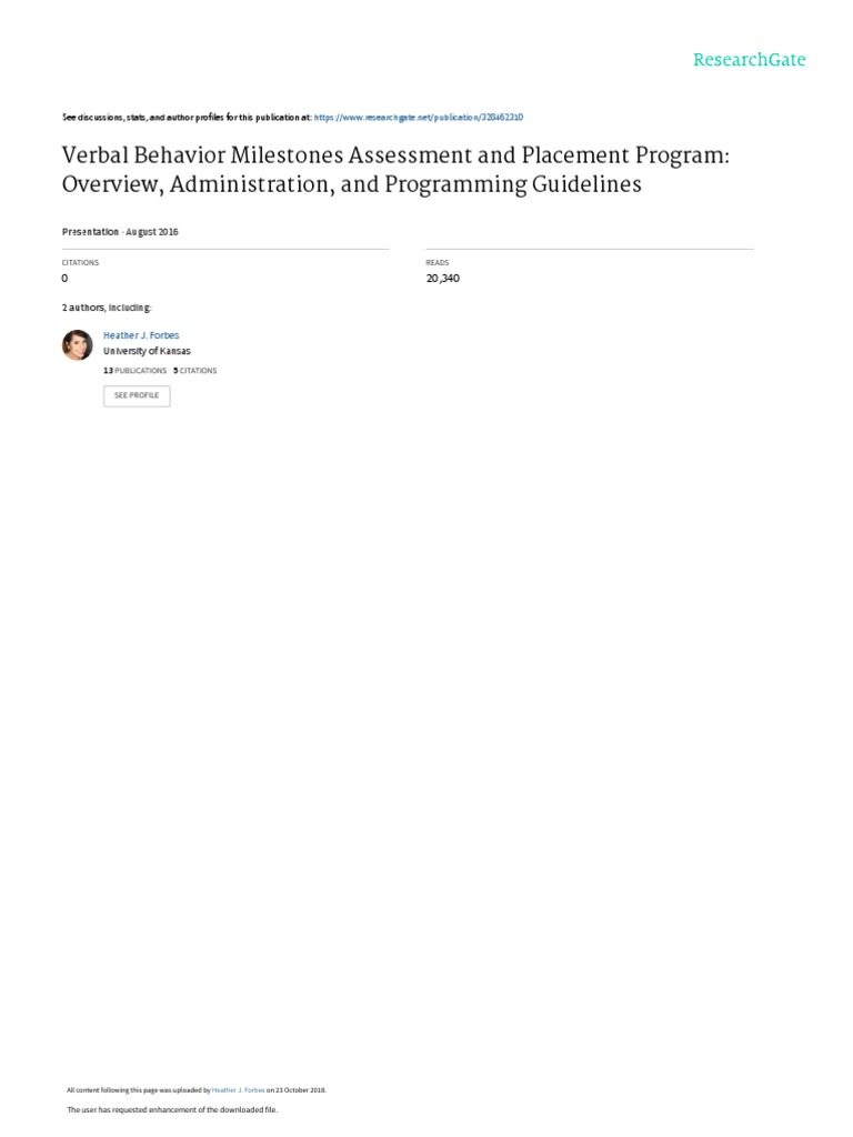 VBMAPP Resource | PDF