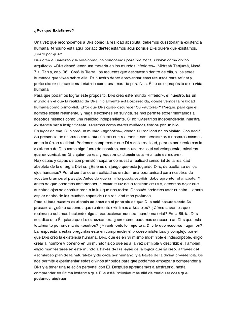 Por Qué Existimos | PDF | Existencia | Filosofía