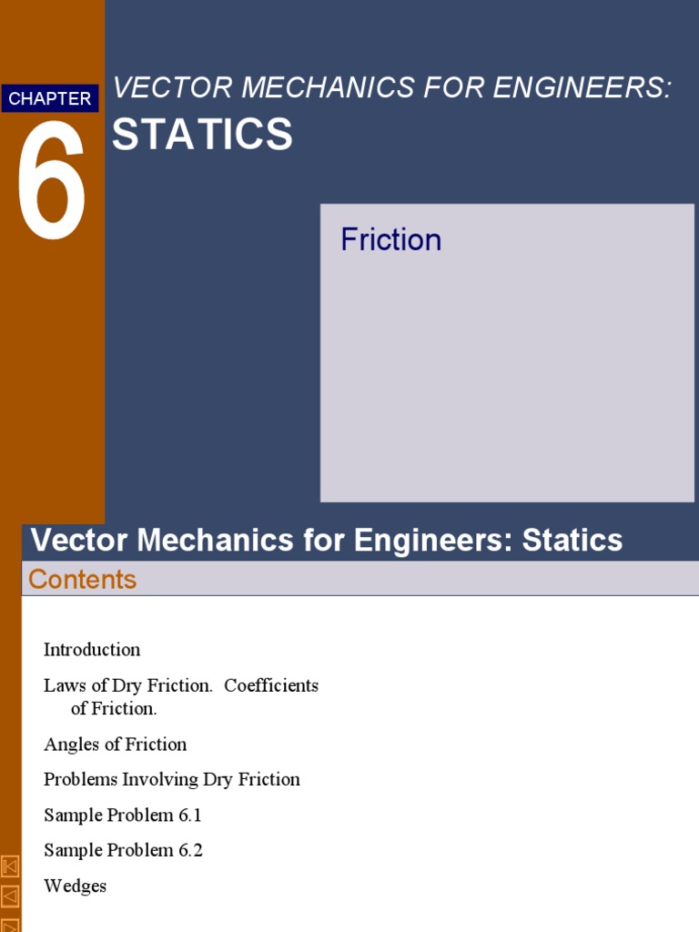 Chap 6 Friction Engineering Mechanics | PDF | Mechanical Engineering ...
