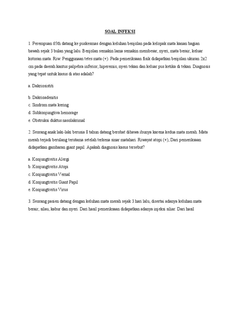 Ukmppd Soal Mata Dan Pembahasan | PDF