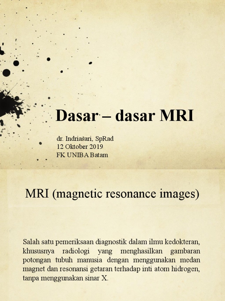 Dasar MRI | PDF