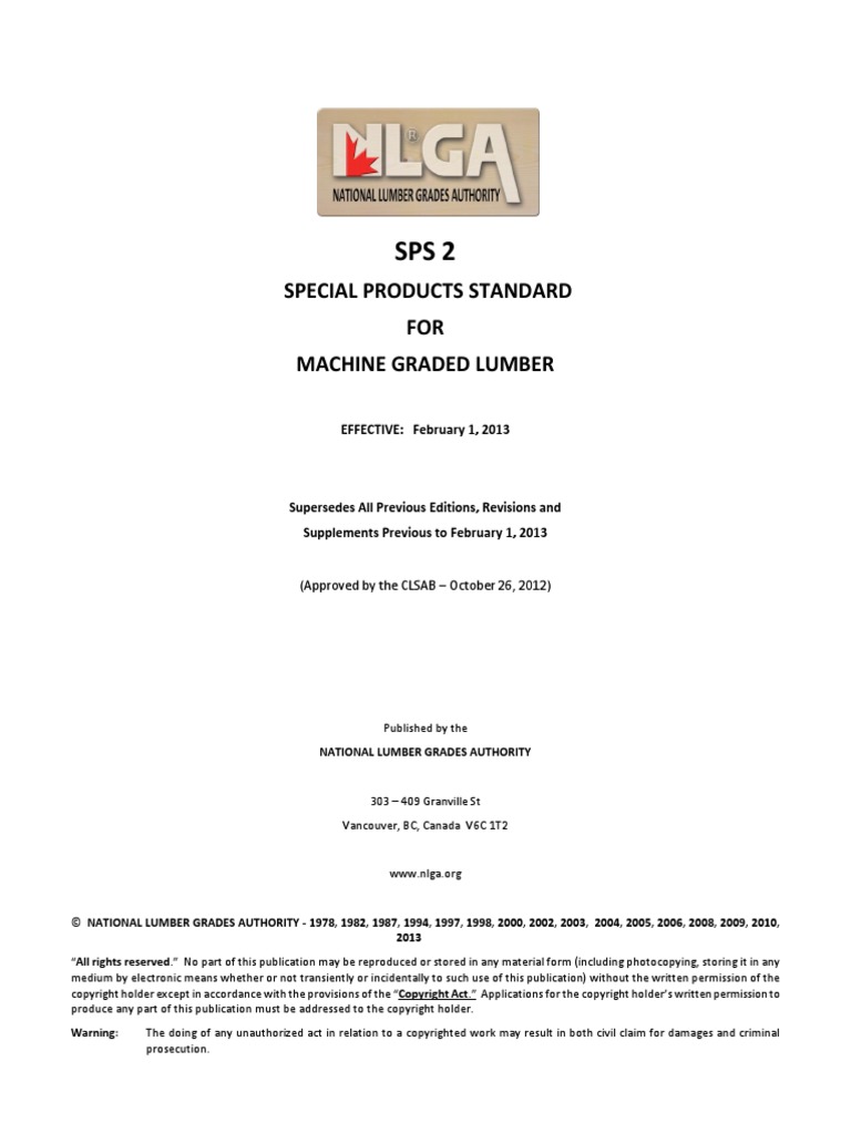 Lumber Grading MSR&MEL | PDF