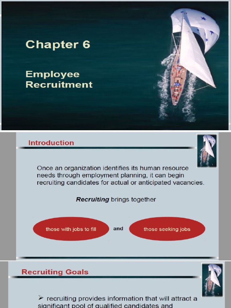 CHP 6 Recruitment | PDF