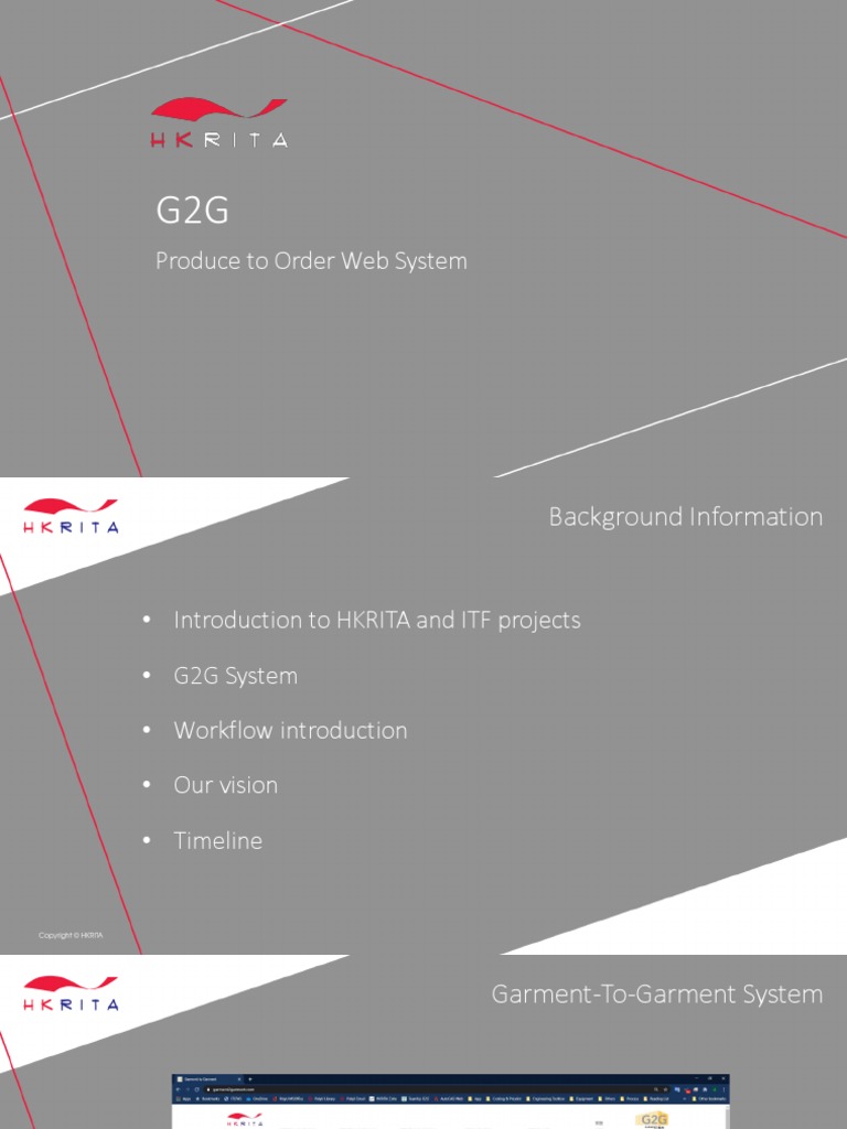 G2G Produce To Order System | PDF