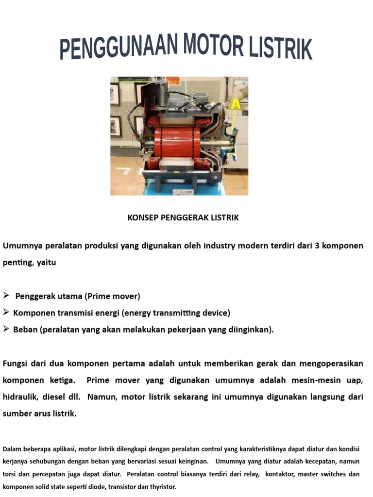 Konsep Penggerak Listrik | PDF
