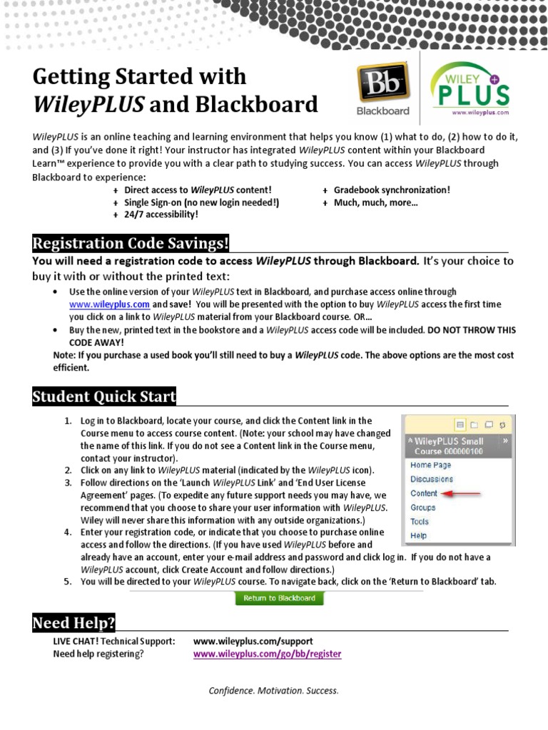 WileyPlus StudentGettingStarted | PDF | Login | Educational Technology