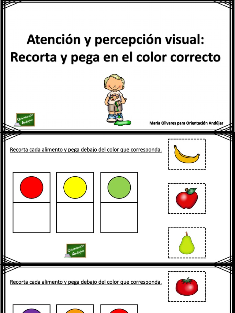 Atencion Percepcion Visual Colores | PDF