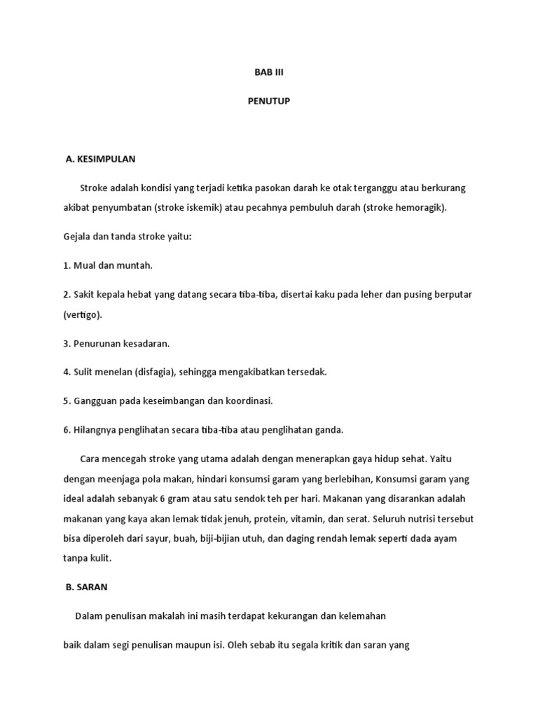 BAB III Penutup | PDF