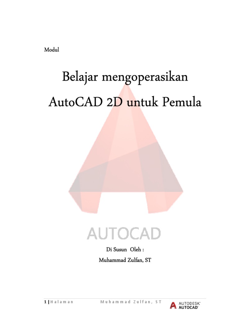 AutoCAD 2D untuk Pemula | PDF | Teknologi & Rekayasa