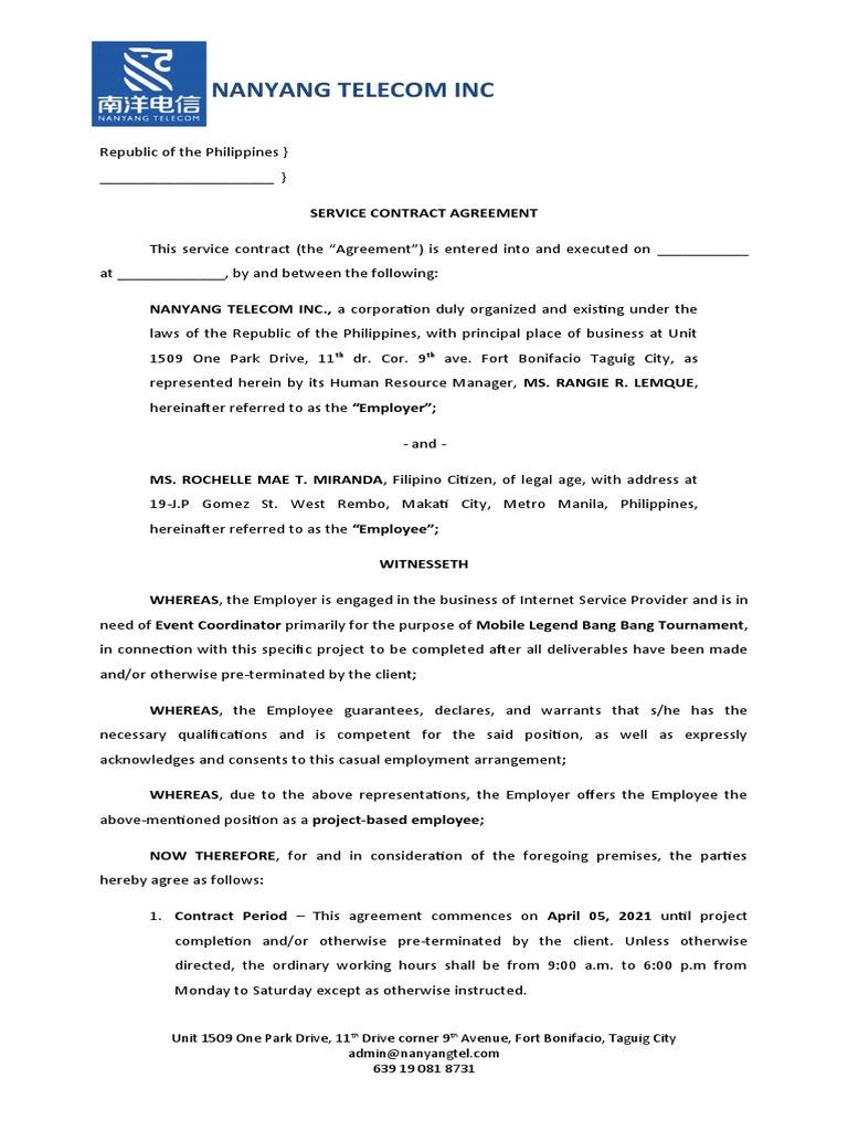 Roche Contract | PDF | Business