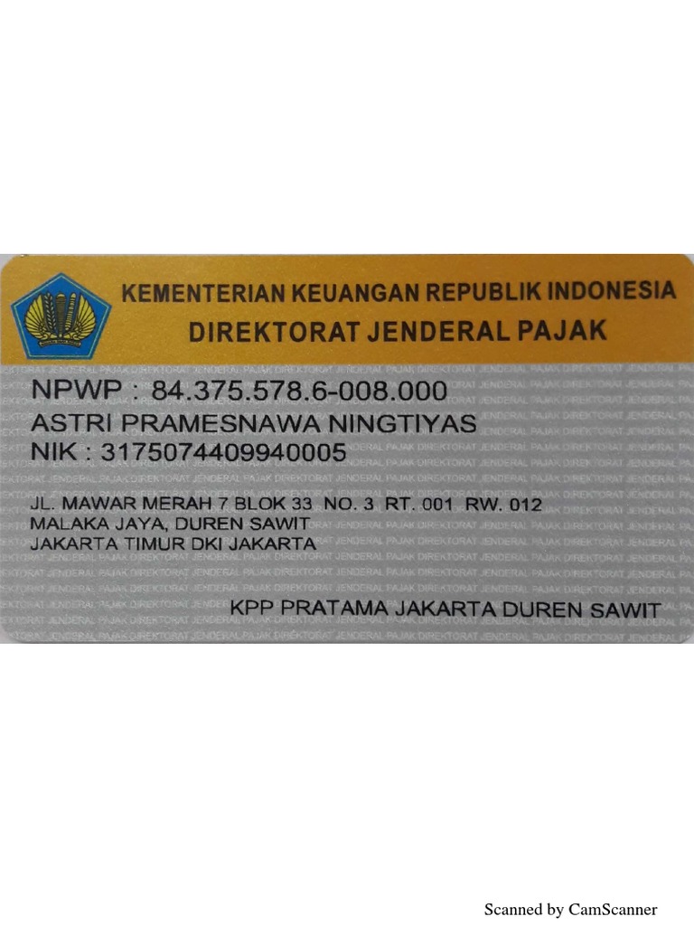 NPWP | PDF