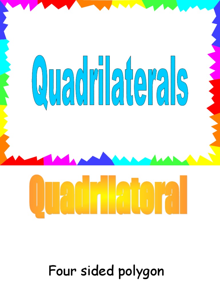 Quadrilateral Foldable Guide | PDF | Rectangle | Euclid