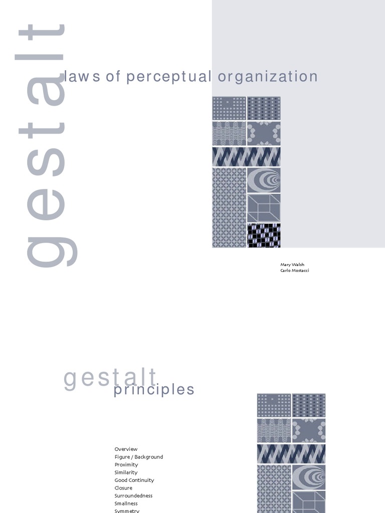 Gestalt Principles Overview | PDF | Perception | Neuropsychology