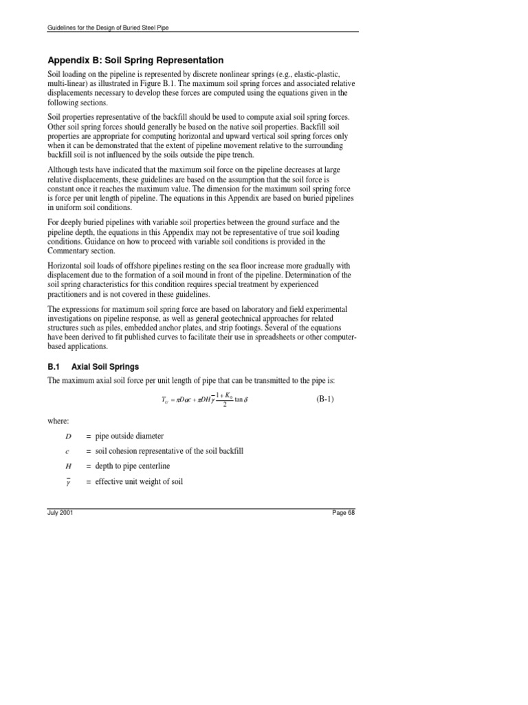 Soil Spring Representation | PDF | Force | Geotechnical Engineering
