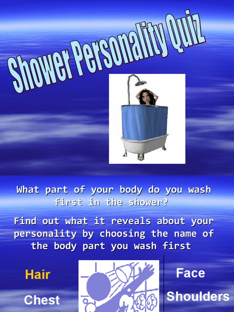 Shower Personality Test | PDF