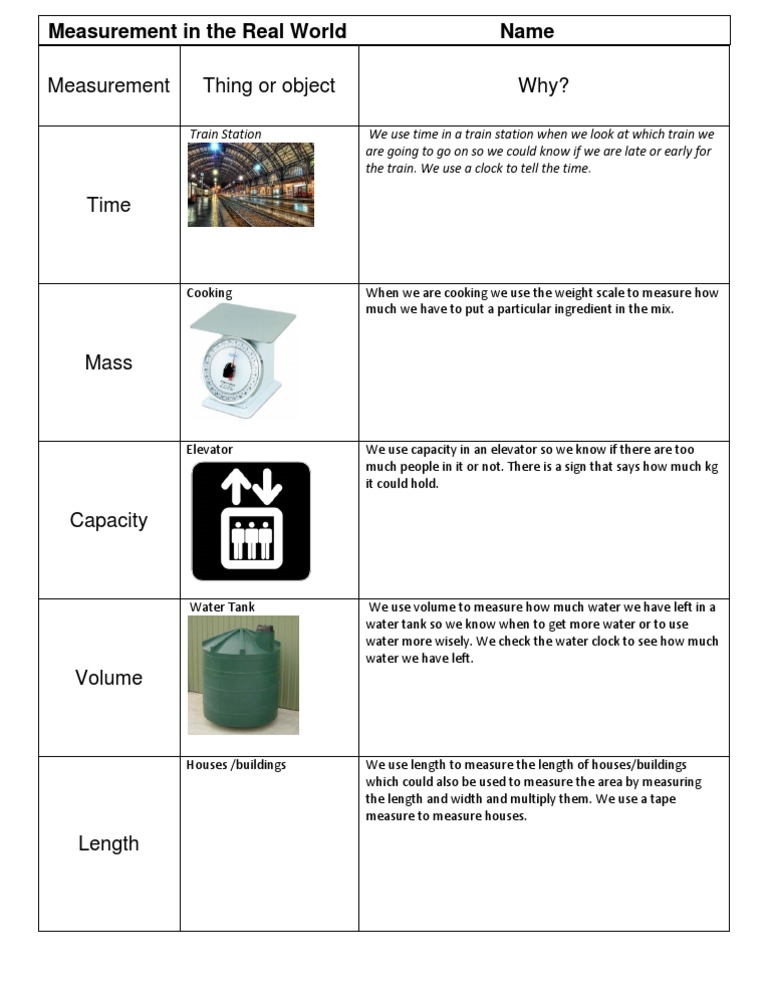 Real-World Measurement Examples | PDF | Foreign Language Studies | Home ...